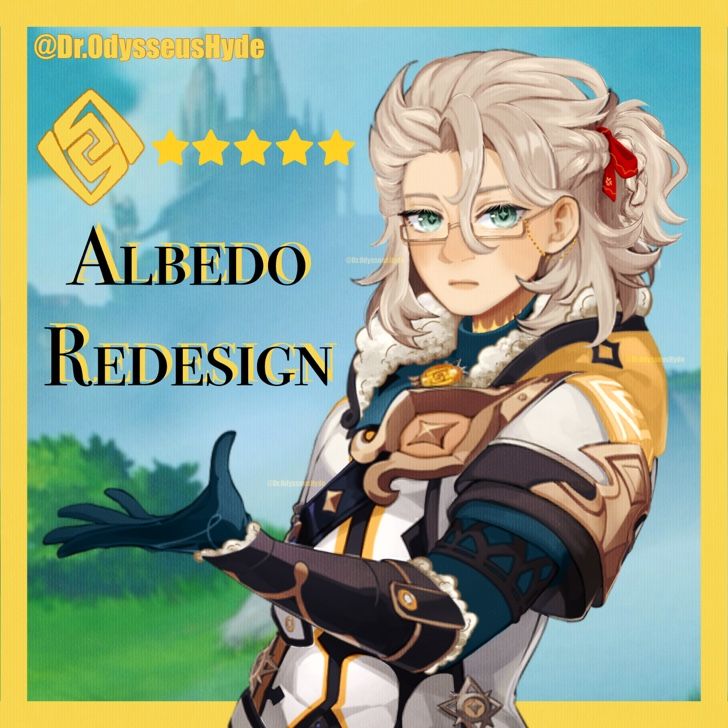 Albedo the chalk man Genshin Impact | HoYoLAB