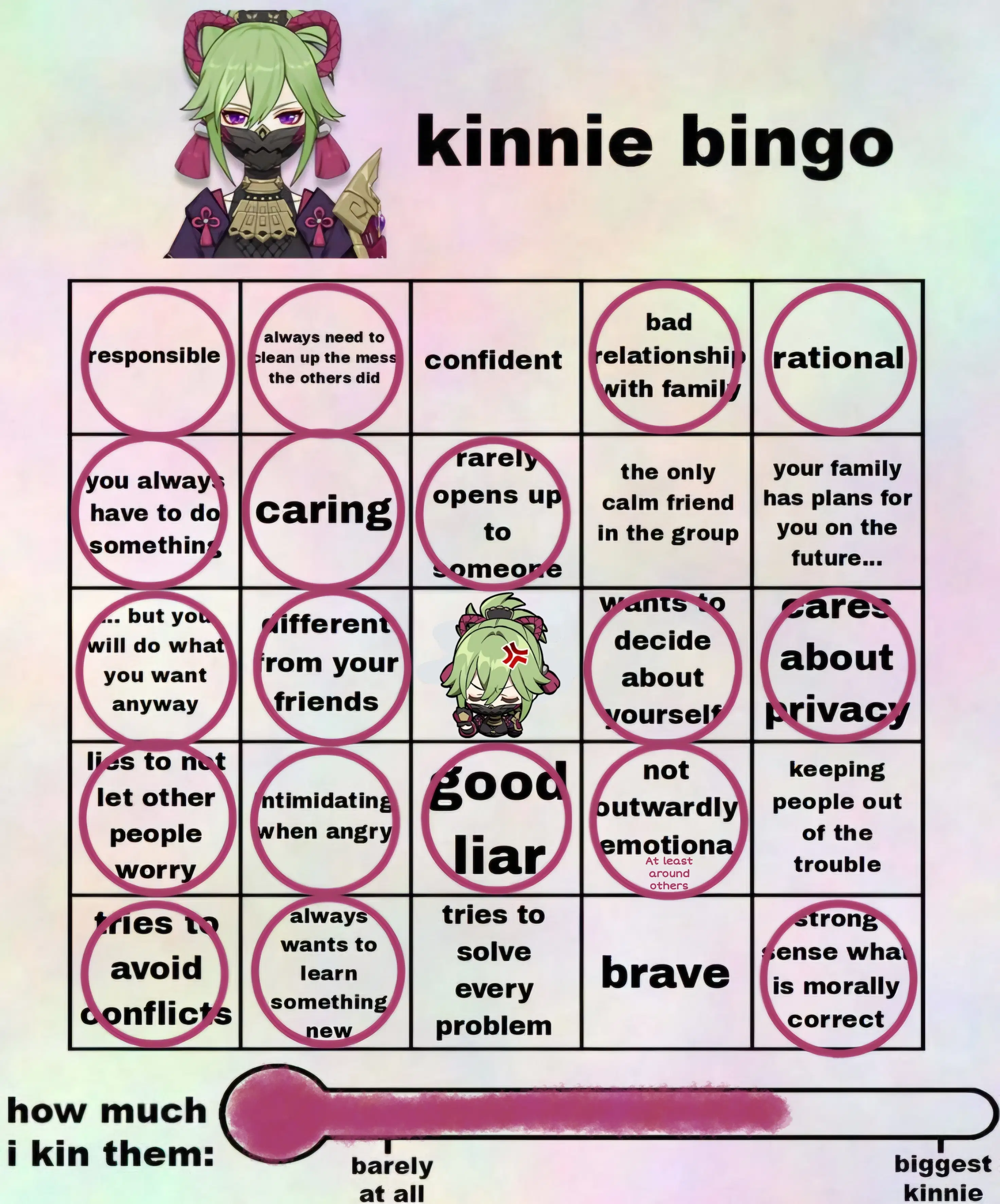 Kinnie Bingo: Kuki Shinobu Genshin Impact | HoYoLAB