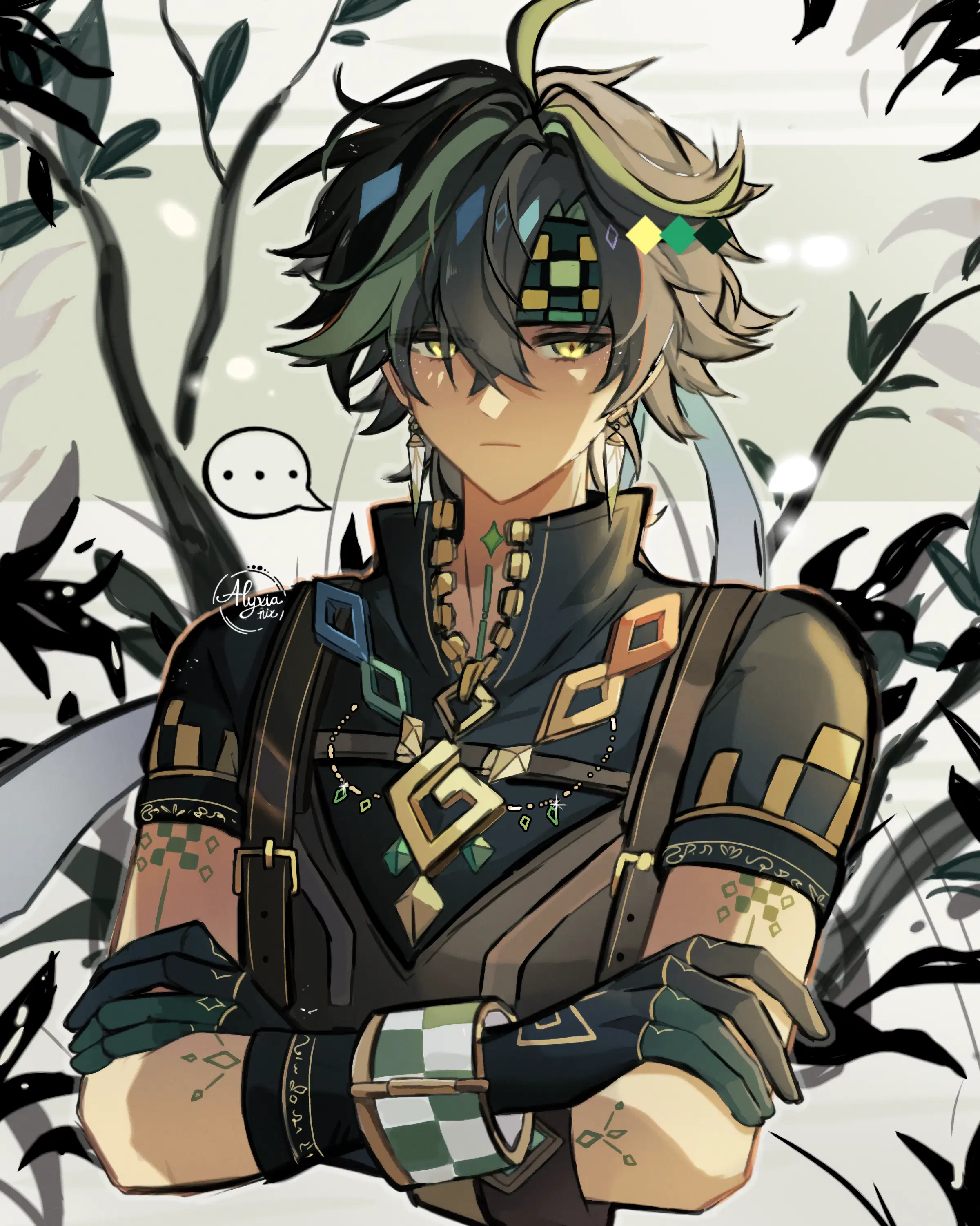 Kinich 🖤💚 Genshin Impact | HoYoLAB