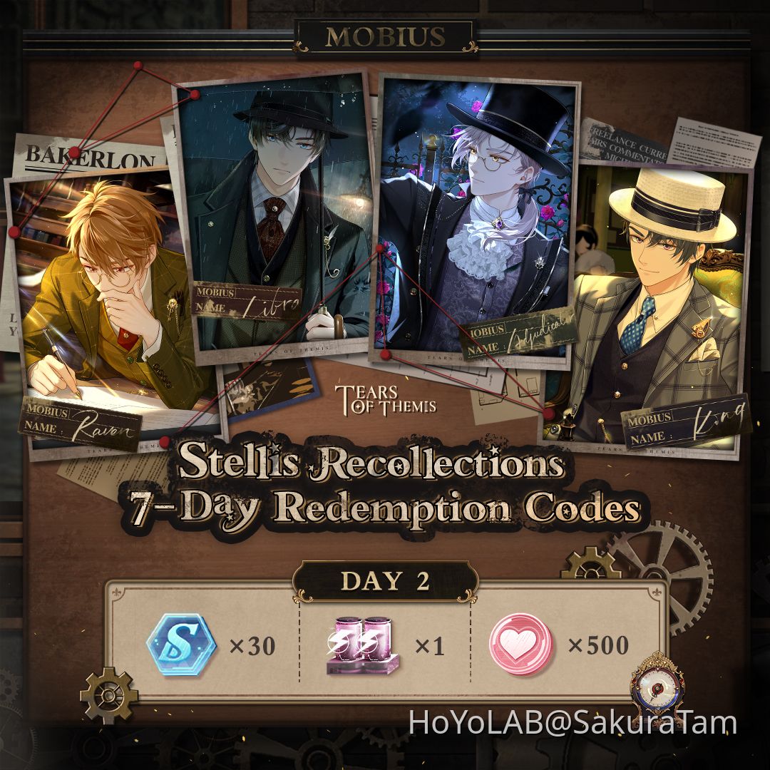 Stellis Recollections 7-Day Redemption Codes Day 2 Tears of Themis | HoYoLAB