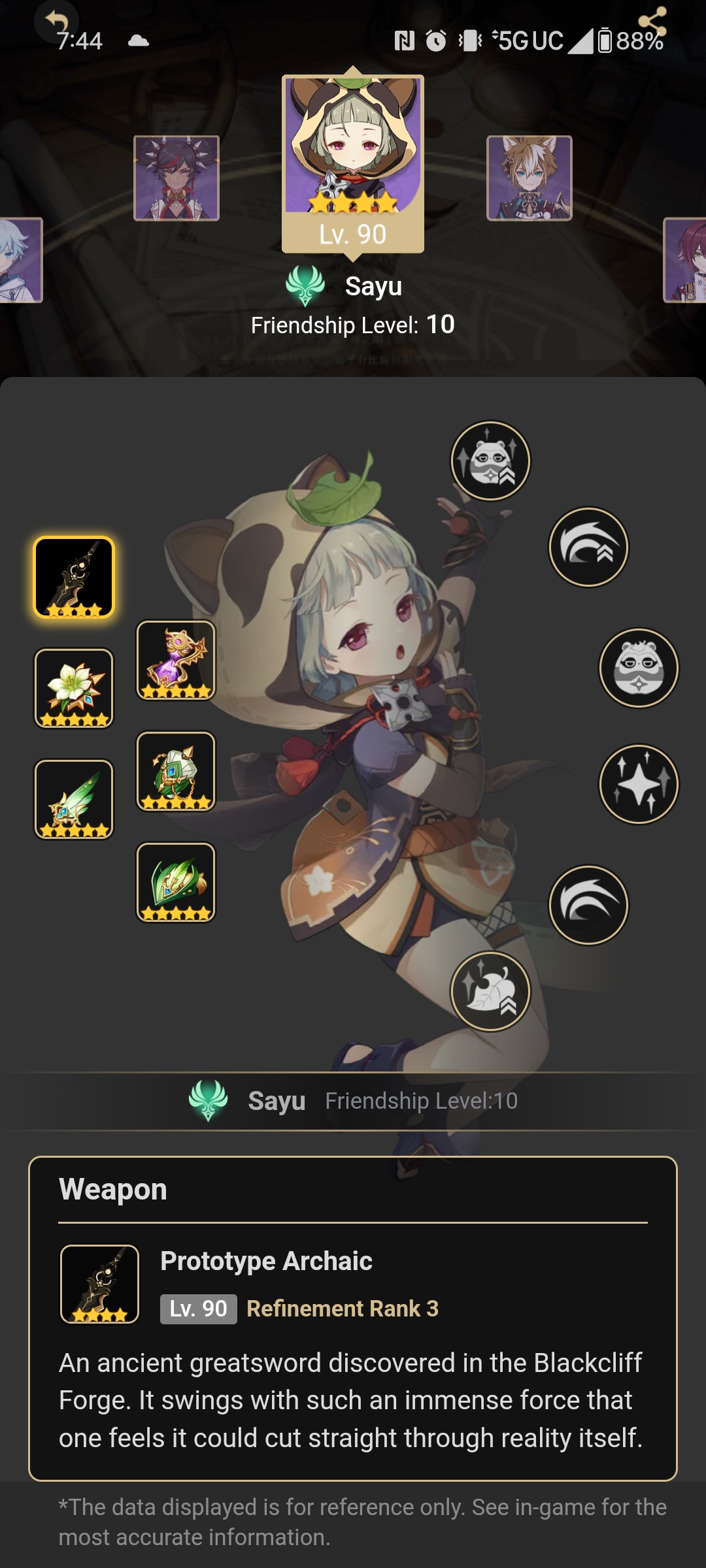 Sayu Anemo claymore prime Genshin Impact | HoYoLAB