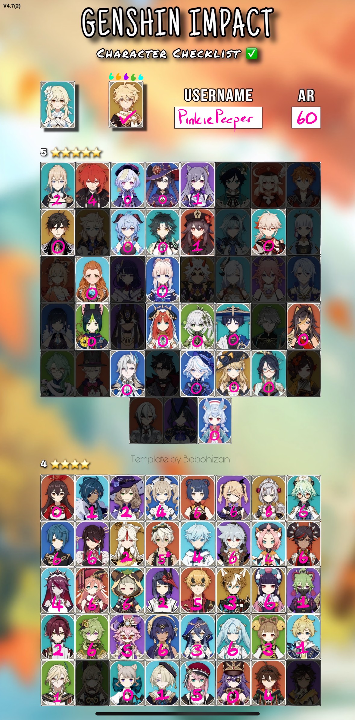 4.7 Character Sheet Genshin Impact | HoYoLAB