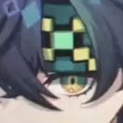 Drawing Kinich’s eye but I only take low quality pictures Genshin ...