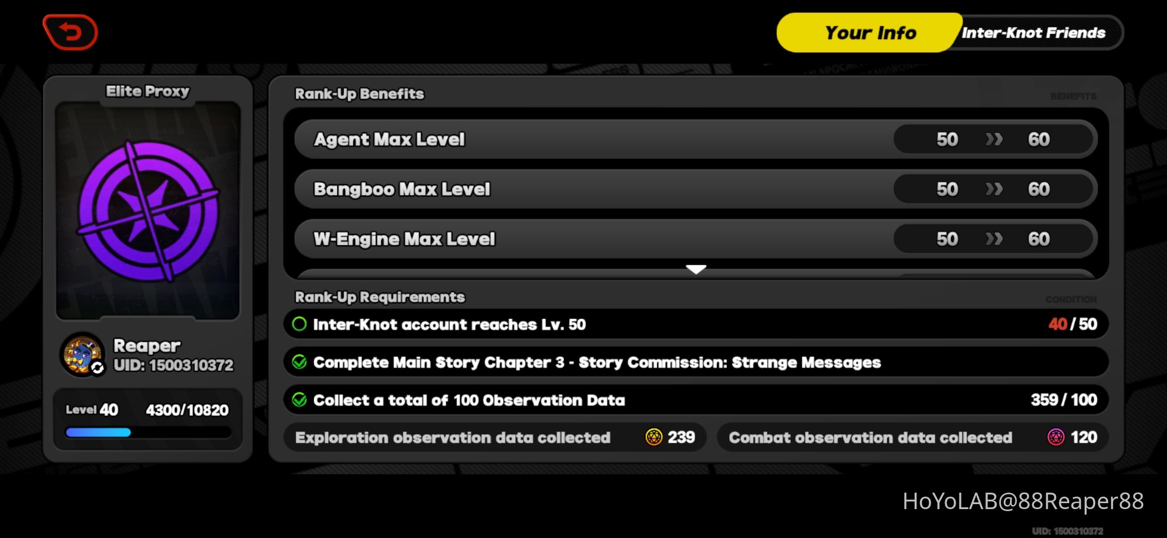 Interknot-level 40 review Z.Z.Z Zenless Zone Zero | HoYoLAB