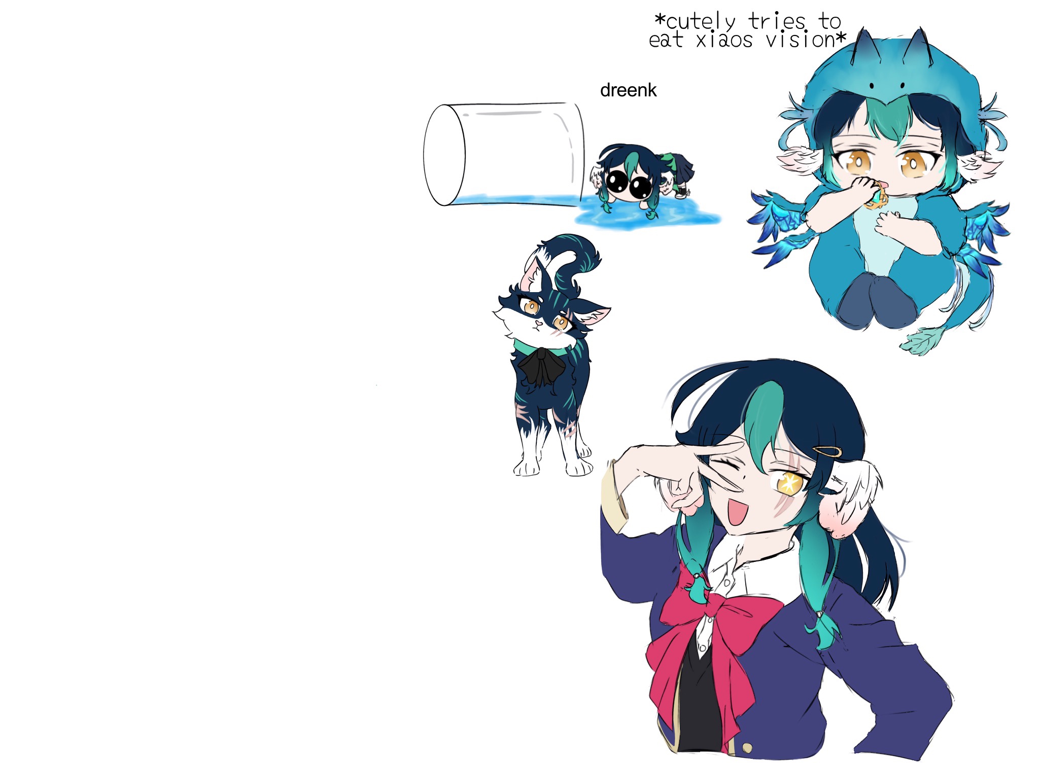 azure doodle series: pt 4 Genshin Impact | HoYoLAB