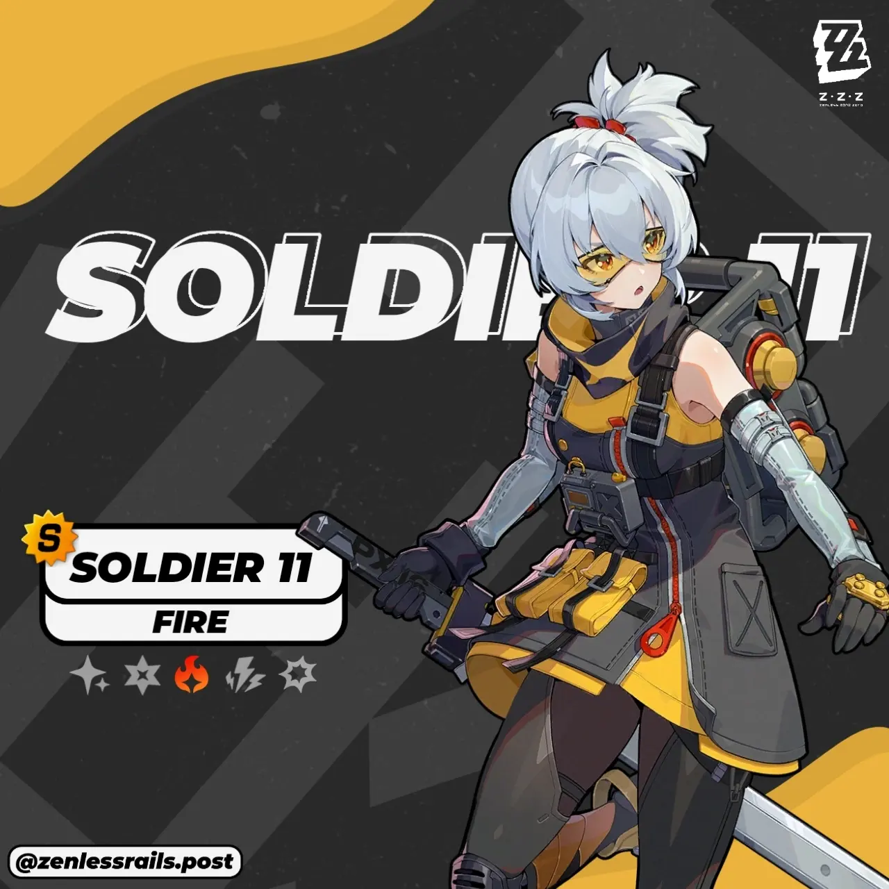 Soldier 11 - Fire Dps Zenless Zone Zero | HoYoLAB