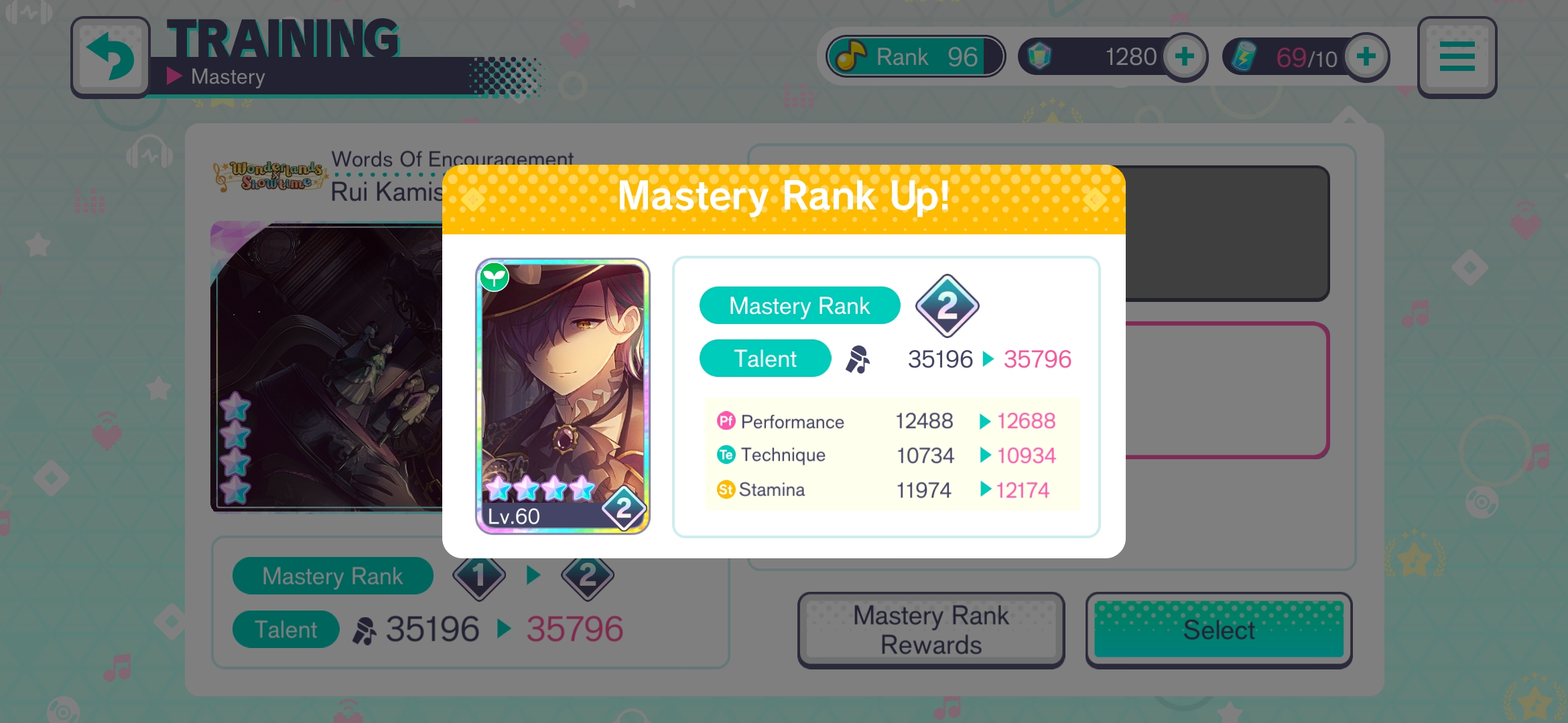 Guess who got mastery 2 on my fav character in pjsk :DDDD | HoYoLAB