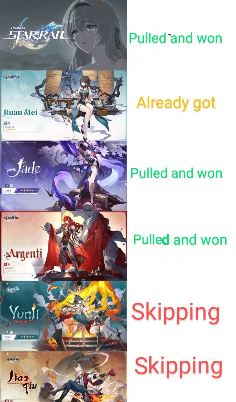 how's y'all pulls looking? Honkai: Star Rail | HoYoLAB