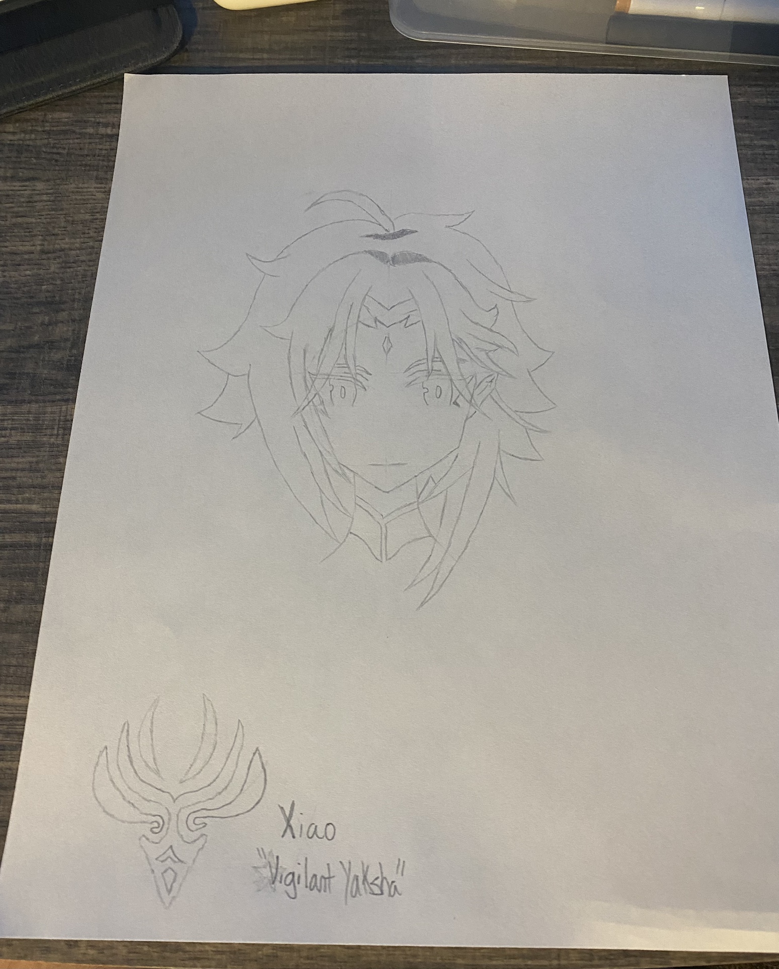 A Xiao drawing I did Genshin Impact | HoYoLAB