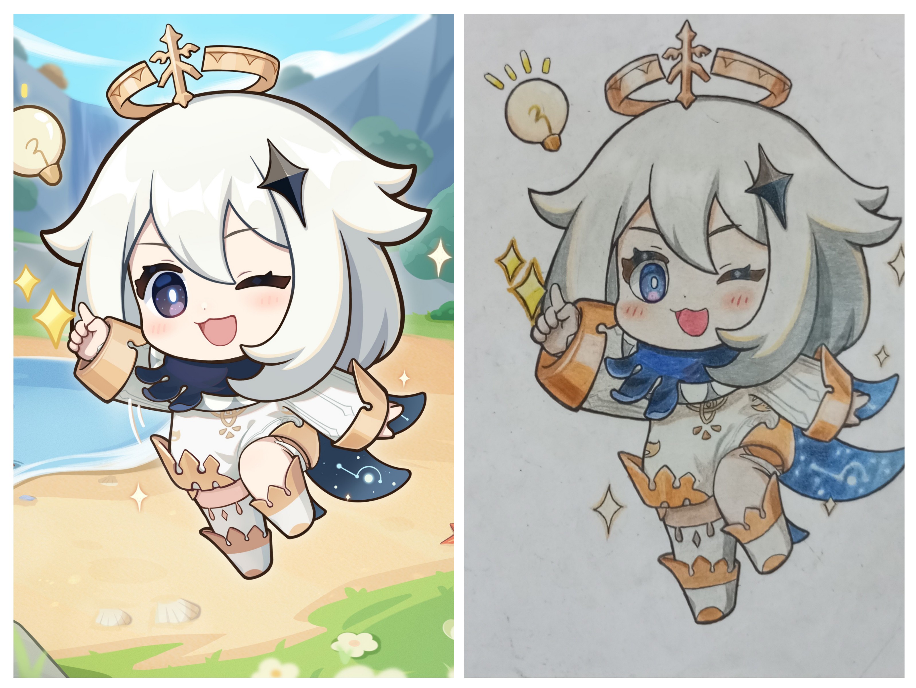 Un dibujo que le dedique a mi Paimon Genshin Impact | HoYoLAB