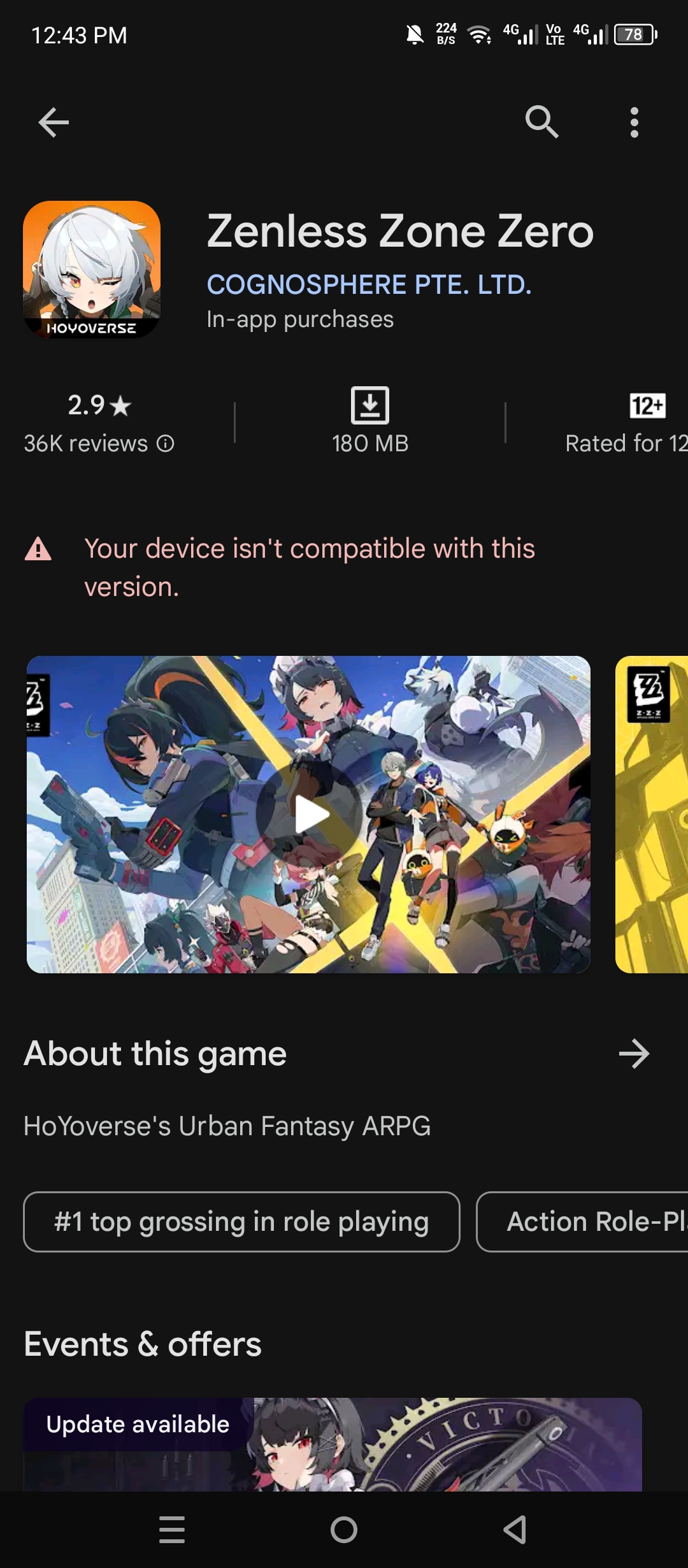 why is zzz not compatible with my phone?? Zenless Zone Zero | HoYoLAB