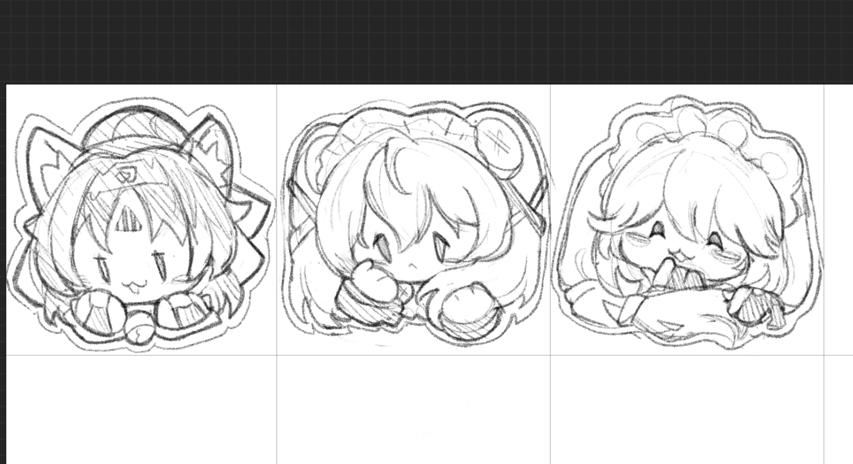 Some chibi ZZZ sketches from stream today! Zenless Zone Zero | HoYoLAB