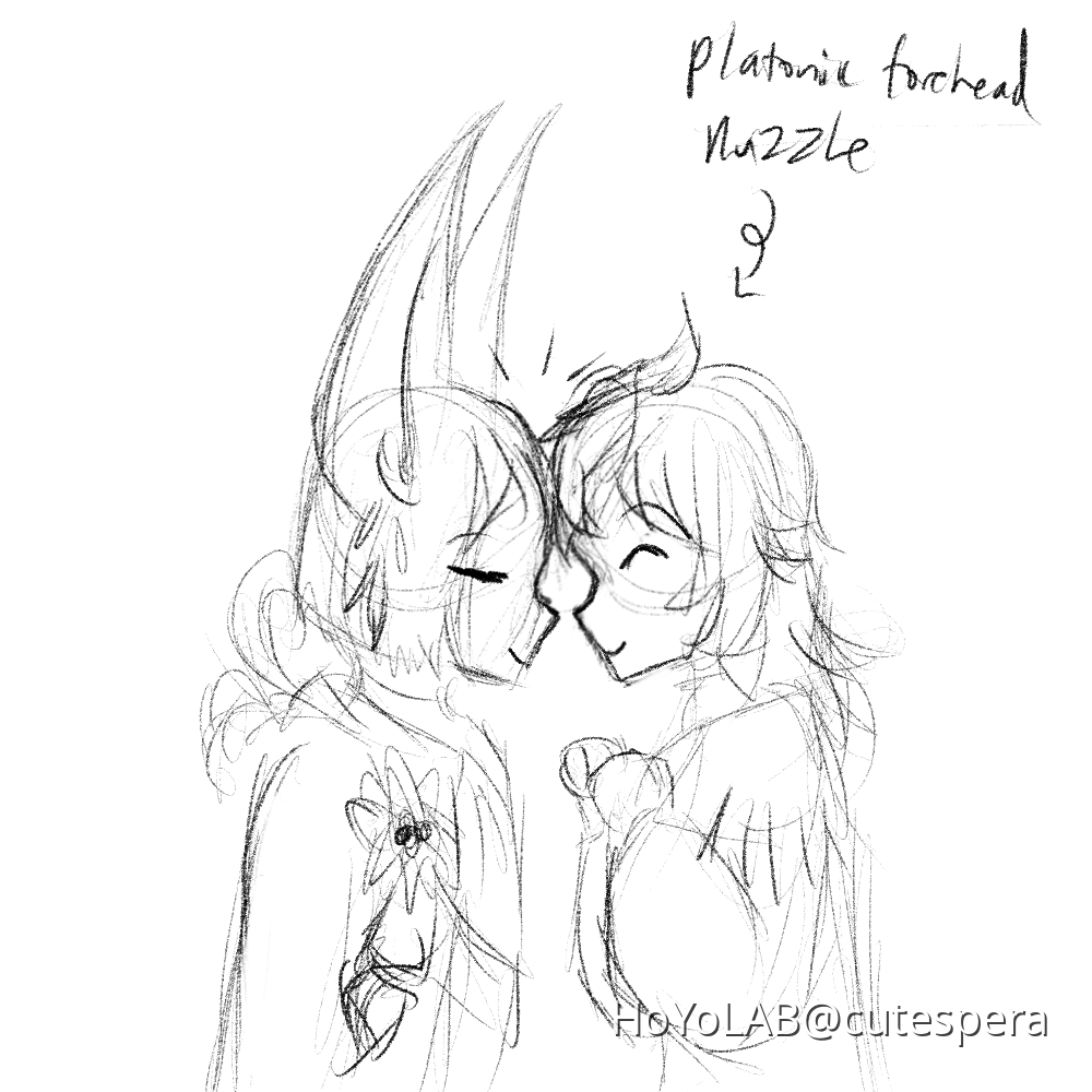 platonic tighnari & collei forehead nuzzle Genshin Impact | HoYoLAB