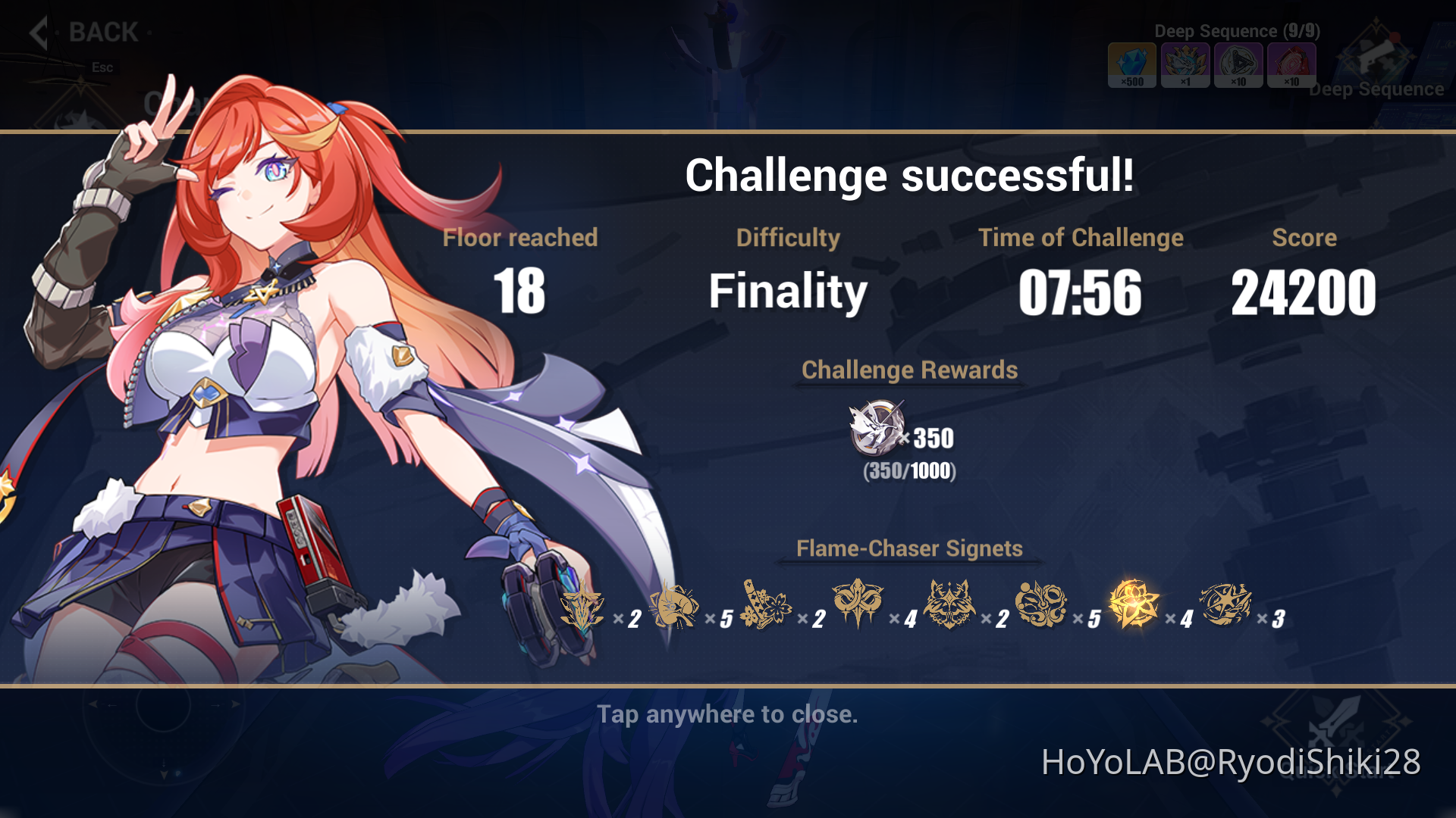 Senadina Finality Difficulty Under 8 Minutes Clear Honkai Impact 3rd ...