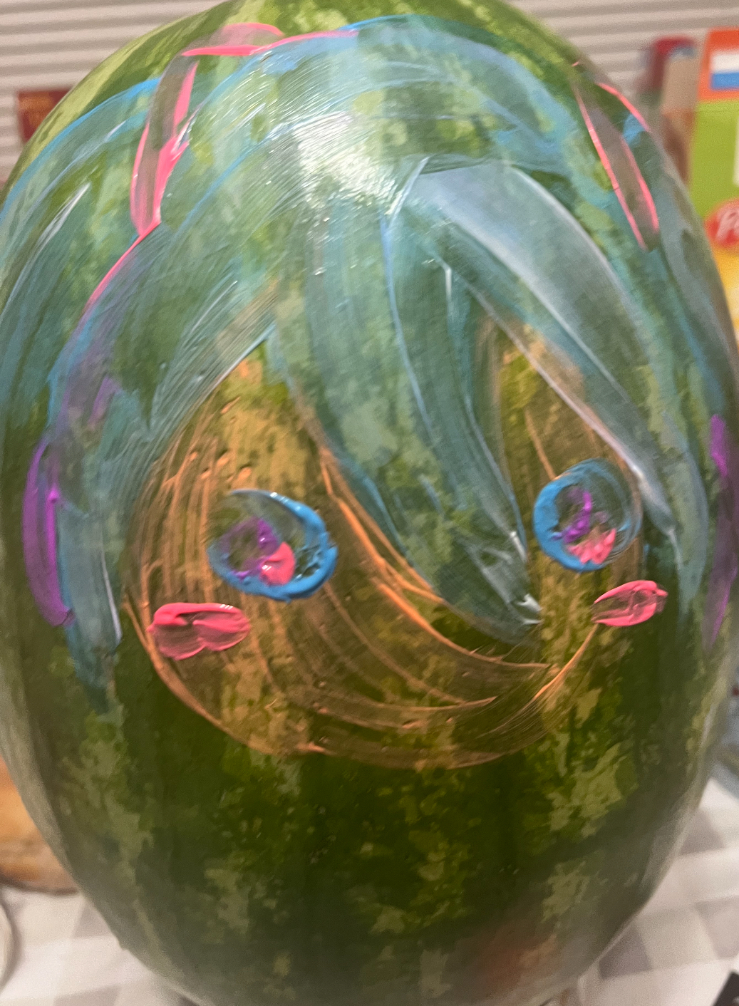 So I painted Hatsune Miku on a Watermelon | HoYoLAB