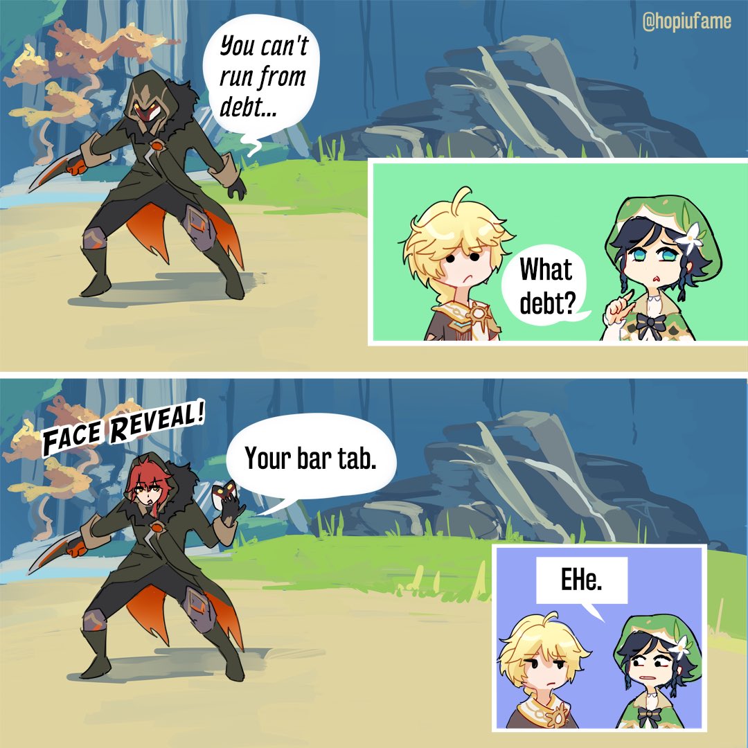 Diluc taking drastic measures Genshin Impact | HoYoLAB