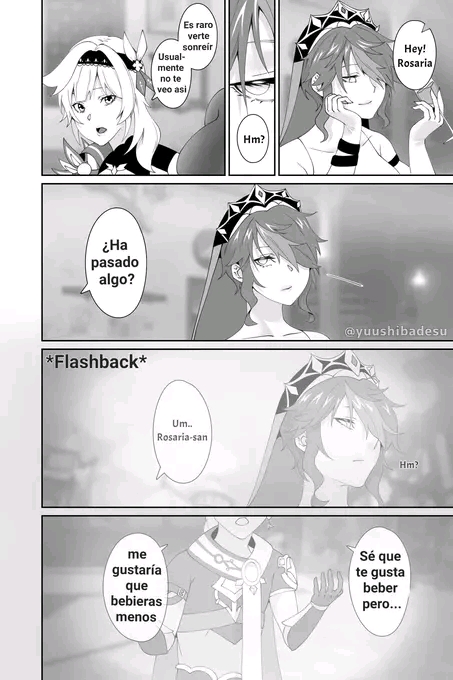 Aether y Rosaria Genshin Impact | HoYoLAB