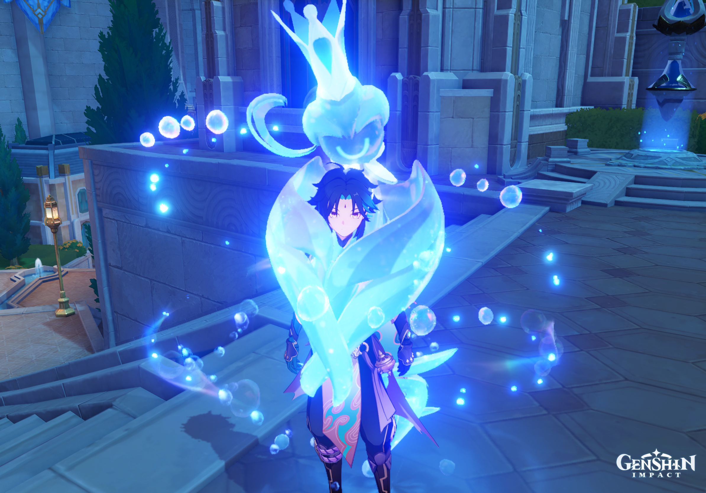 In the embrace of the ancient waters, may Xiao find peace Genshin ...