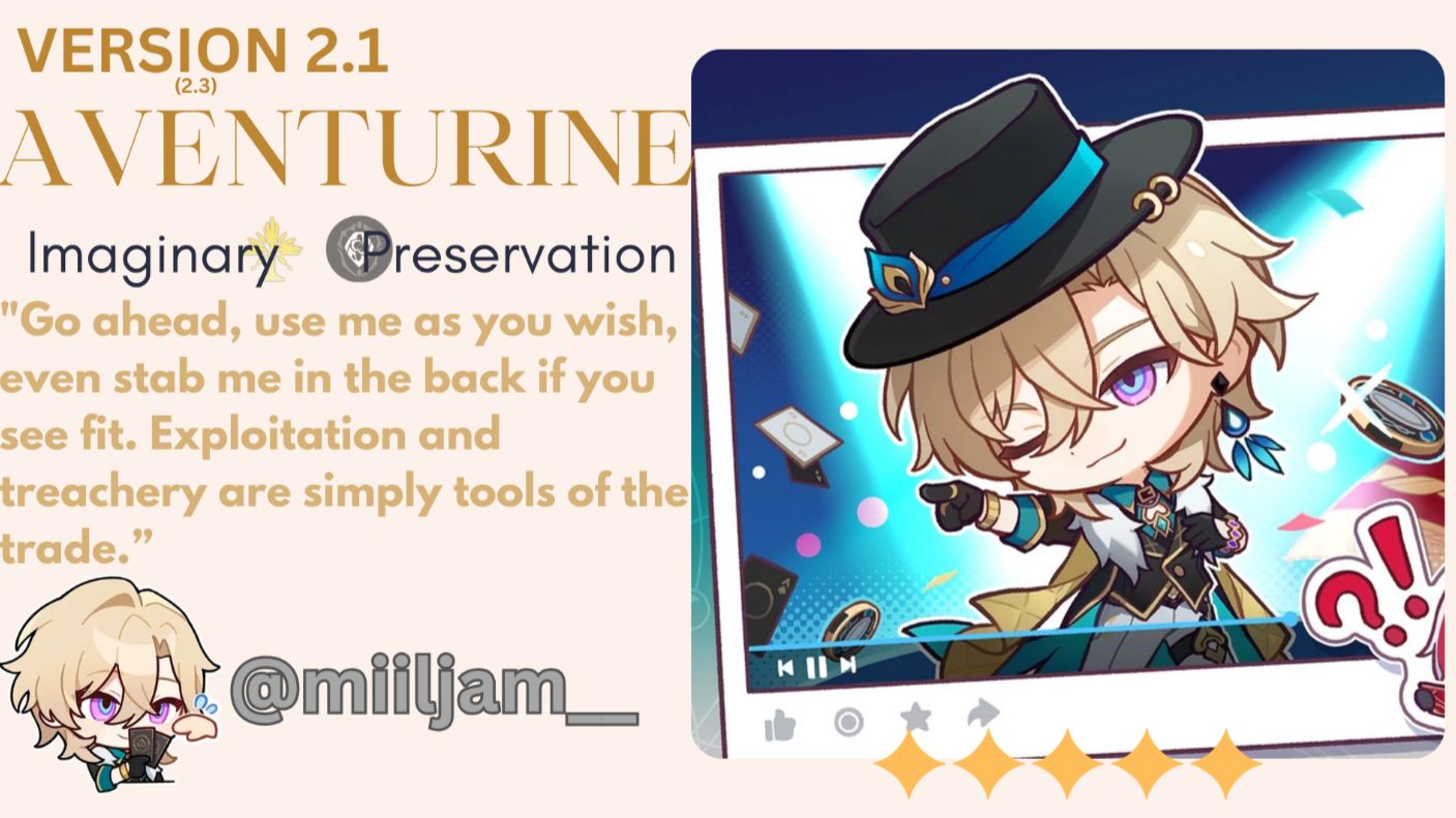 [VERSION 2.1] Aventurine Build Guide - Honkai: Star Rail Honkai: Star ...