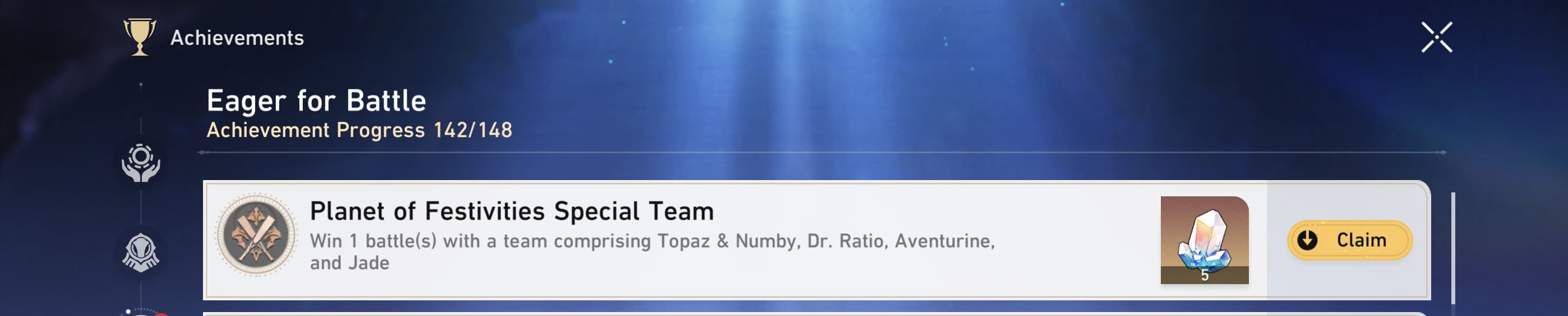 [ Achievement ] win a battle with IPC Team 💜 Honkai: Star Rail | HoYoLAB