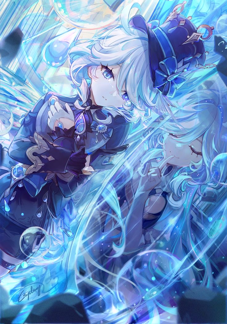 Badge Post~ Furina 🩵 Genshin Impact | HoYoLAB