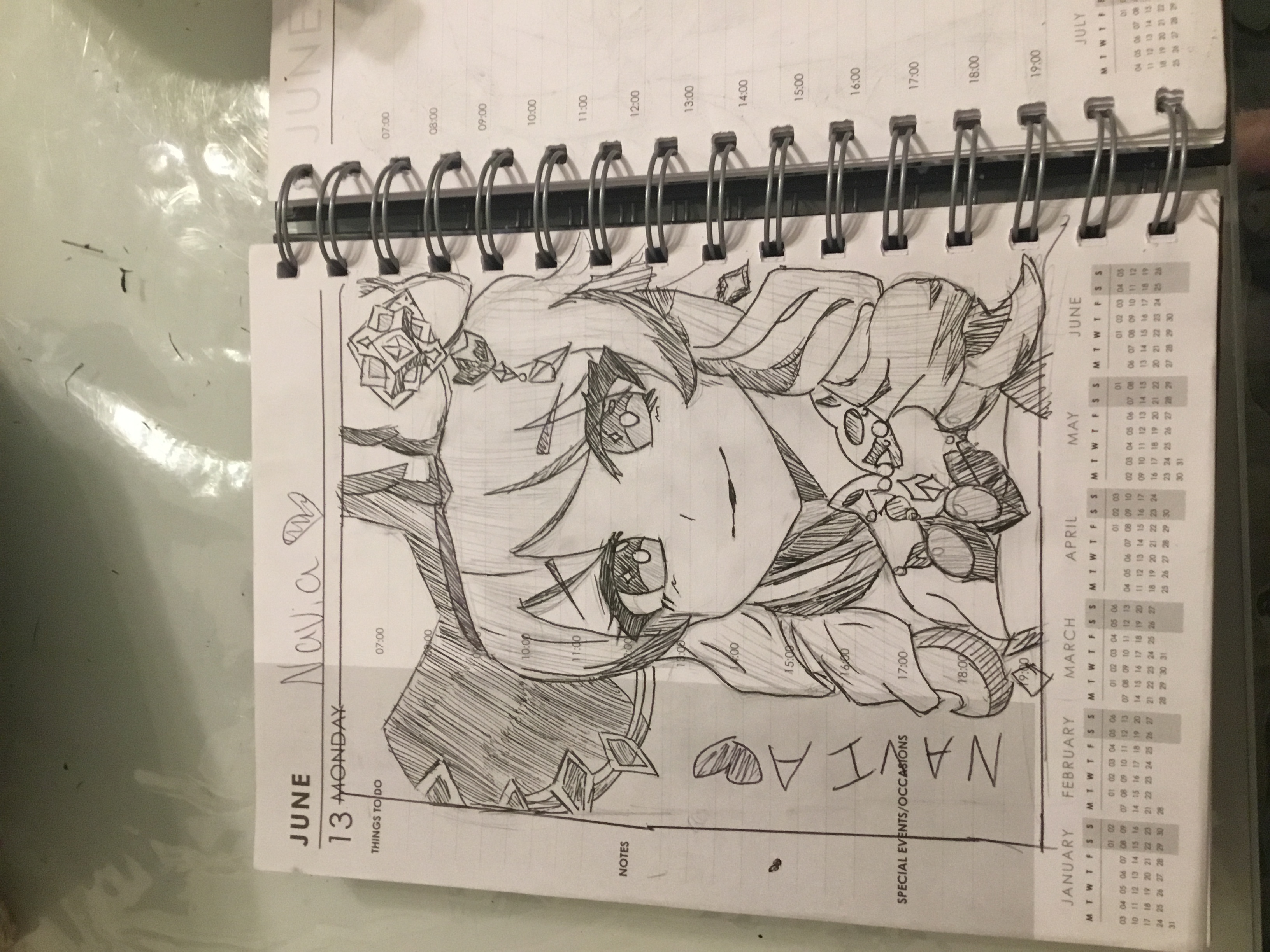 Navia drawing because I liked the hu Tao one ️ Genshin Impact | HoYoLAB