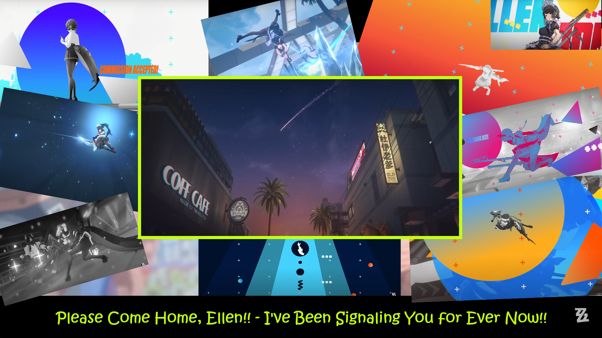 My Reply to: Ellen's Character Demo - "Uniform, Shark Tail, Scissors ...