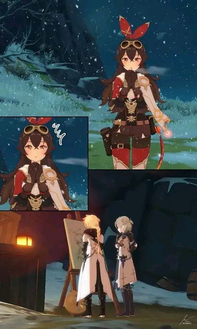 Aether y Amber Genshin Impact | HoYoLAB