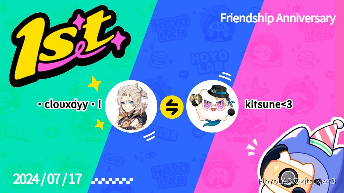 Happy Friendiversary! | HoYoLAB