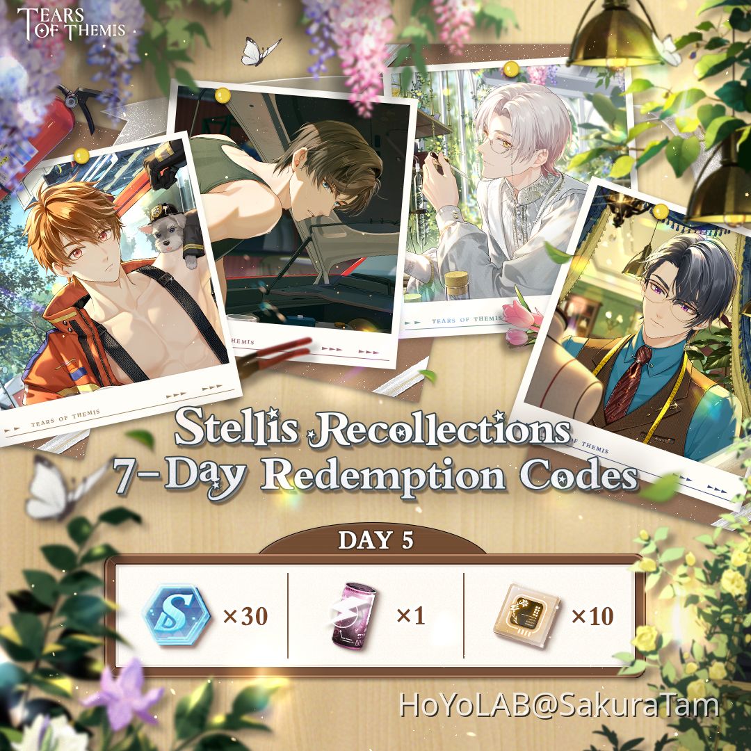 Stellis Recollections 7-Day Redemption Codes Day 5 Tears of Themis ...