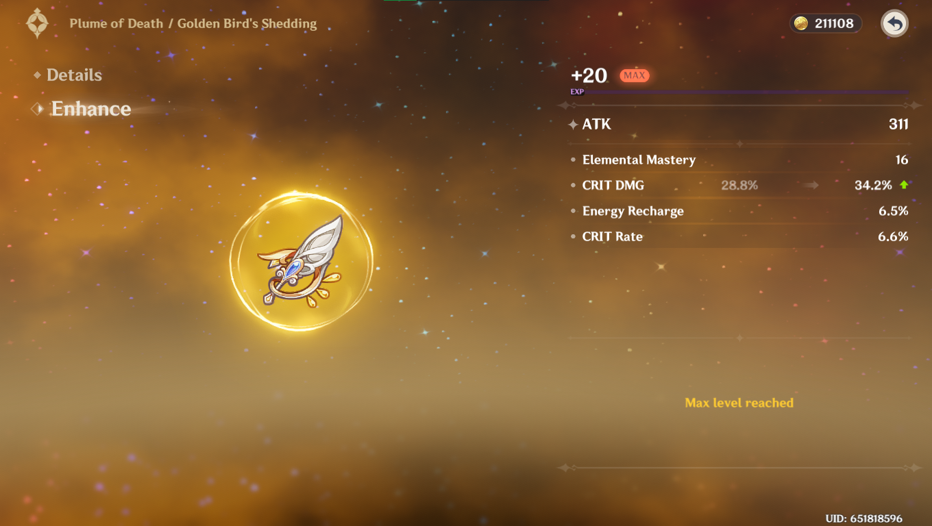 Update on the perfect feather 😍 Genshin Impact | HoYoLAB