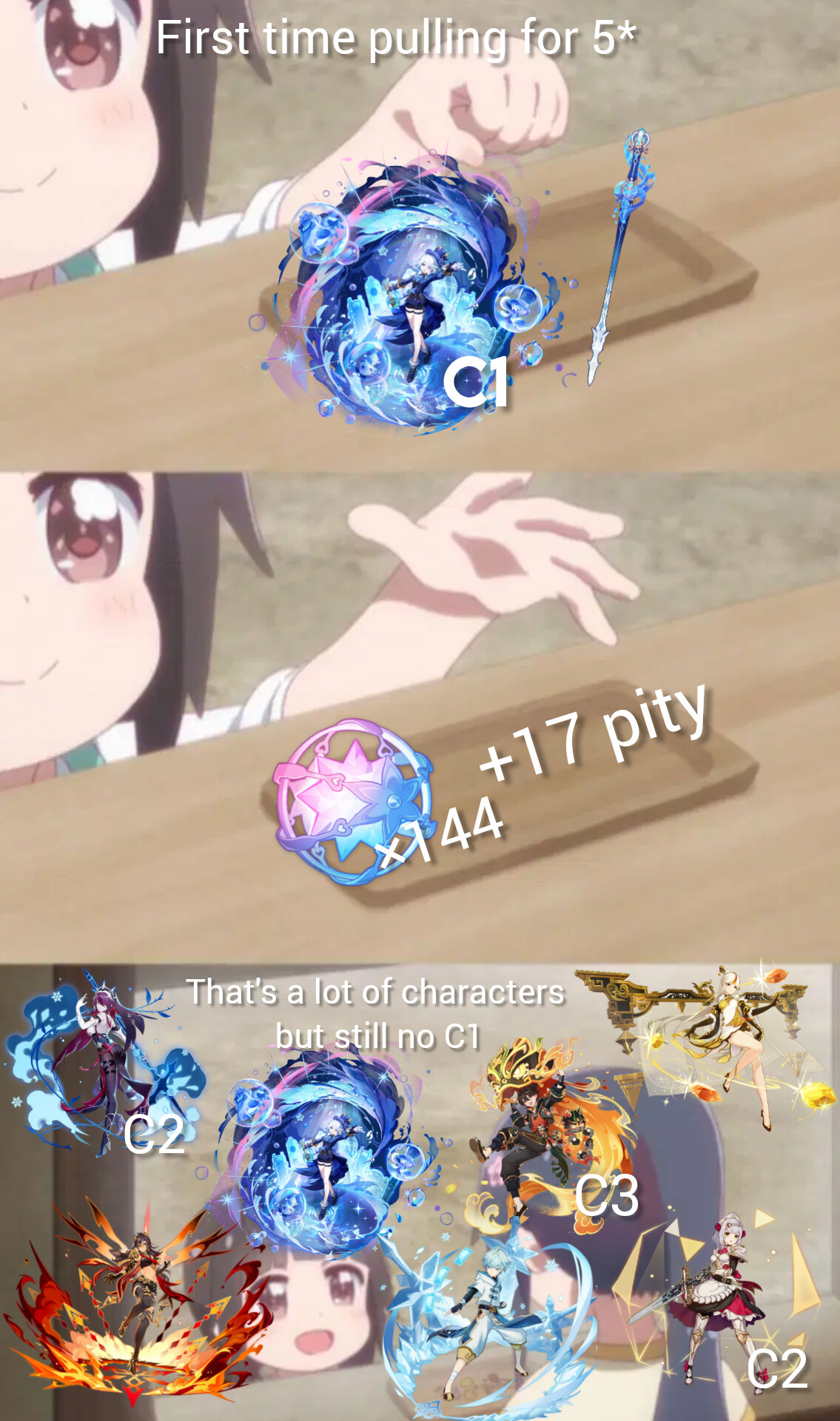 How my Furina pulls went Genshin Impact | HoYoLAB