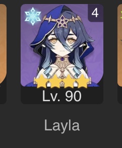 Lvl 90 Layla Genshin Impact | HoYoLAB