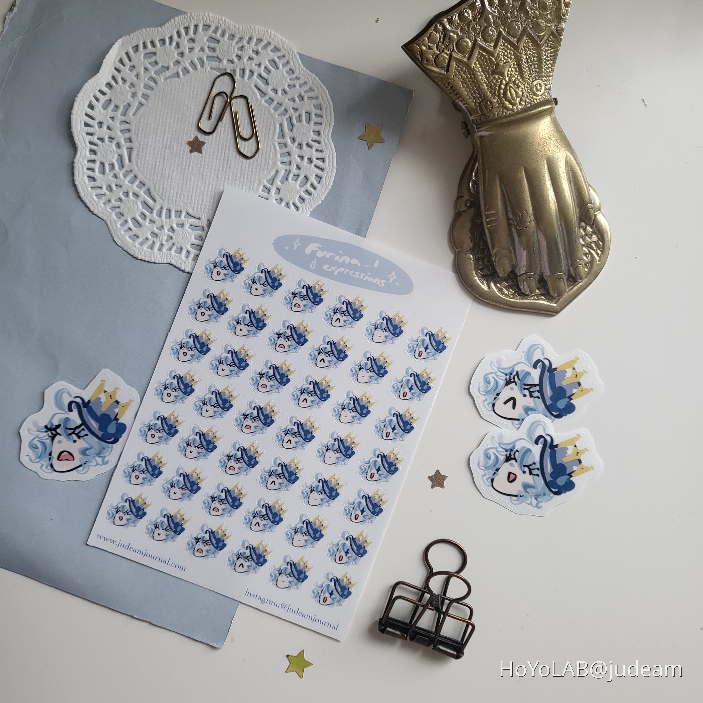 furina expression sticker sheet ️💧 Genshin Impact | HoYoLAB