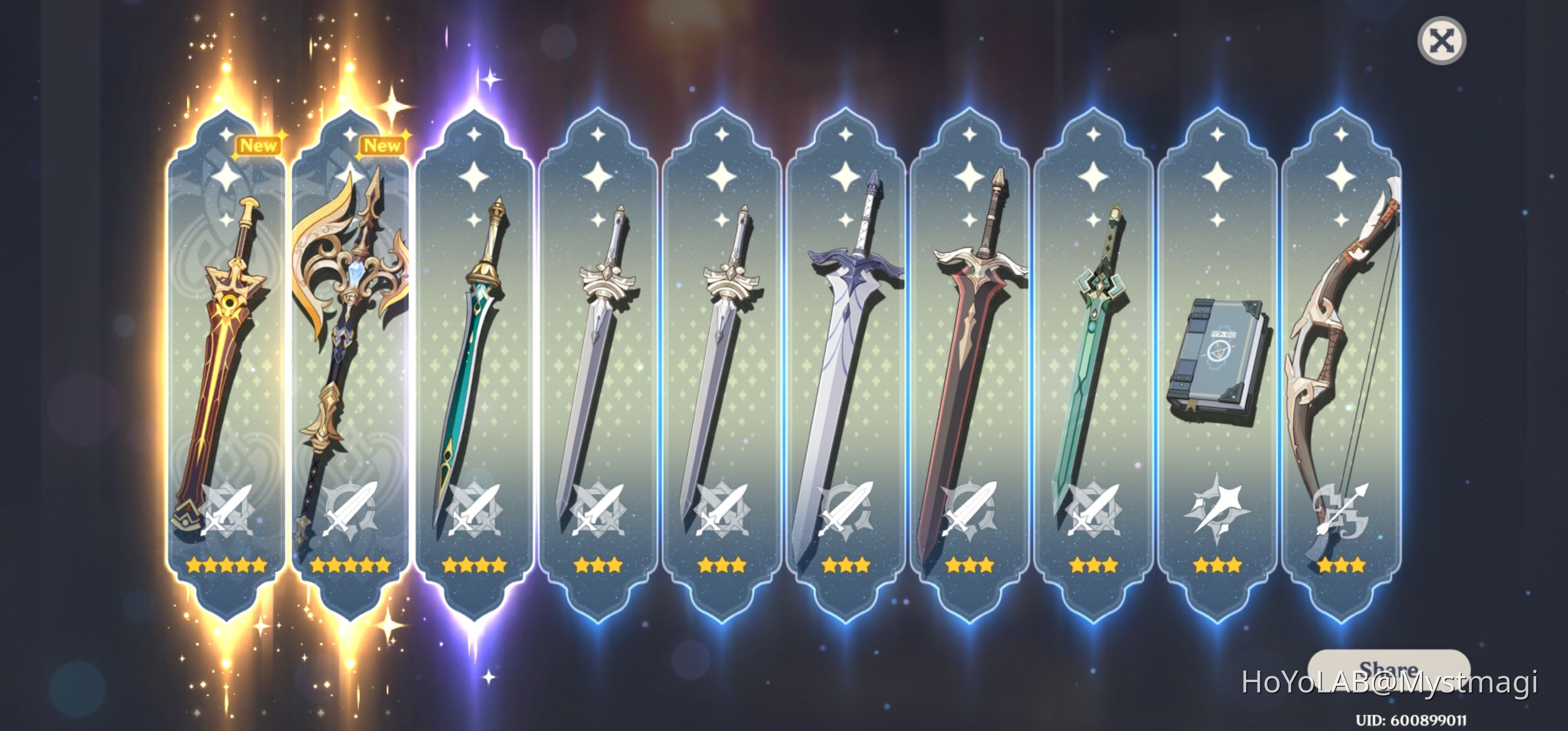 I used the free 1600 primogems to pull for Xiphos Moonlight dupes ...