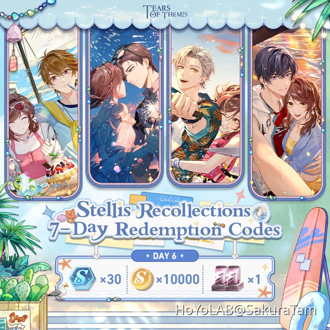 Stellis Recollections 7-Day Redemption Codes Day 6 Tears of Themis | HoYoLAB