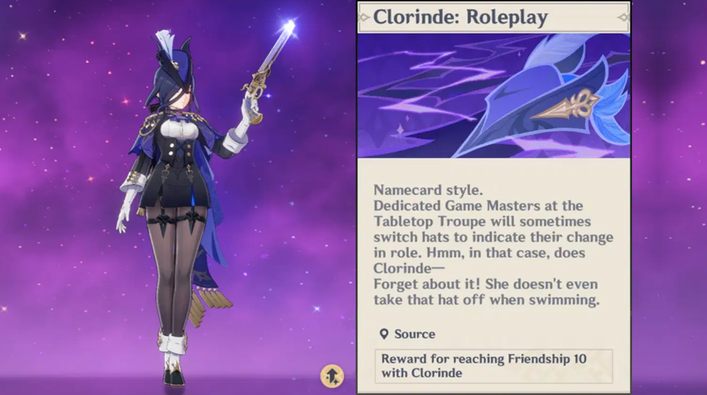 Friendship 10, Clorinde ~ "Roleplay" Genshin Impact | HoYoLAB