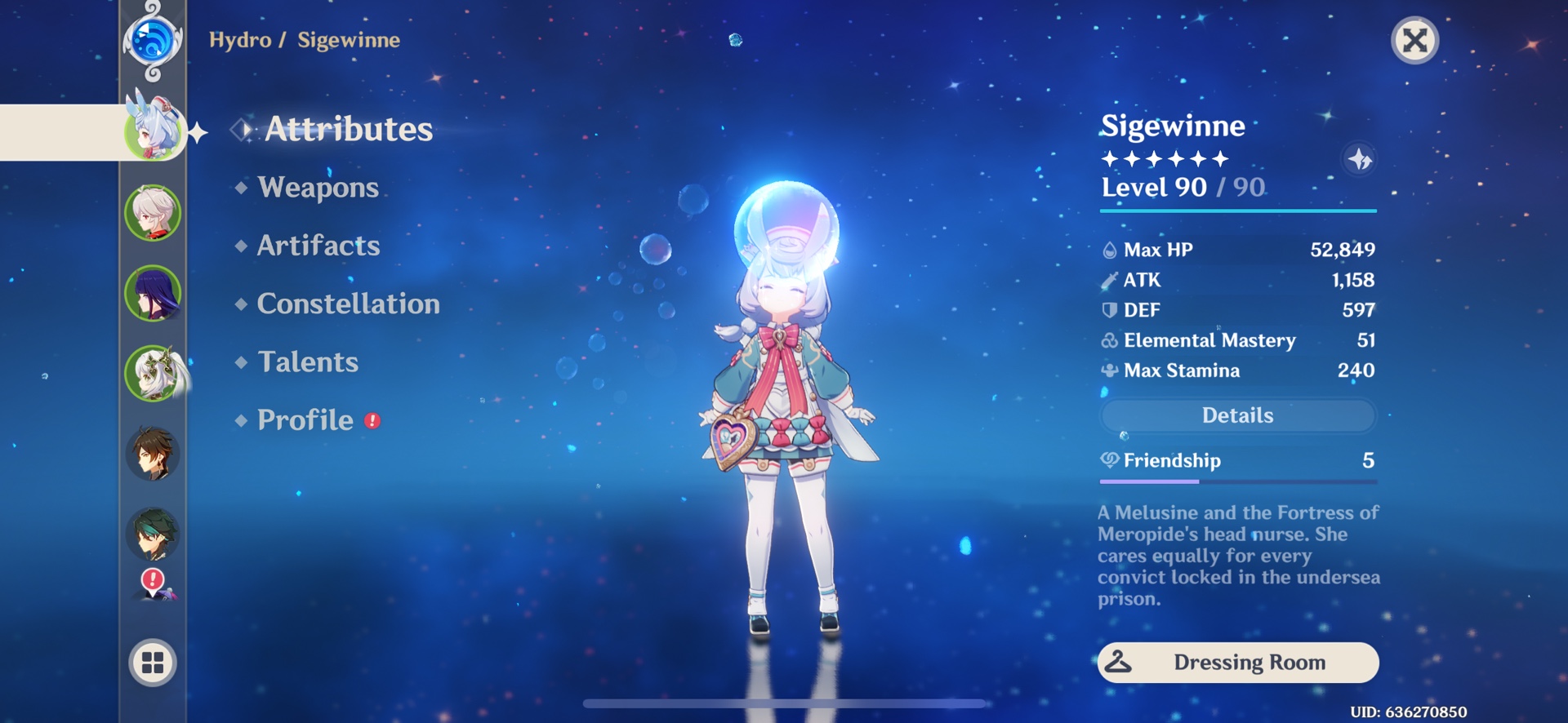 My Sigewinne Build 🩵🩷🎀 Genshin Impact | HoYoLAB