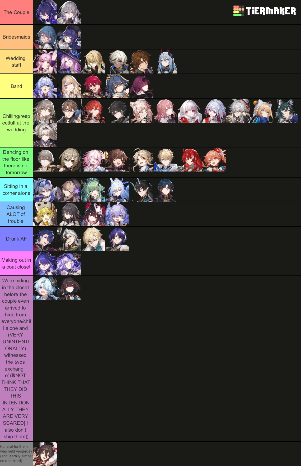 HSR Characters at a Wedding Honkai: Star Rail | HoYoLAB