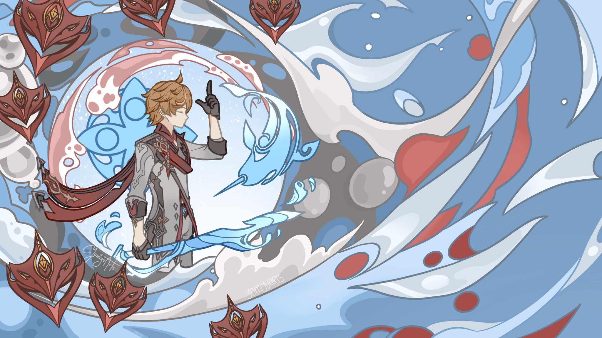 The Fatui harbengers in the Odyssey wallpaper!! Genshin Impact | HoYoLAB