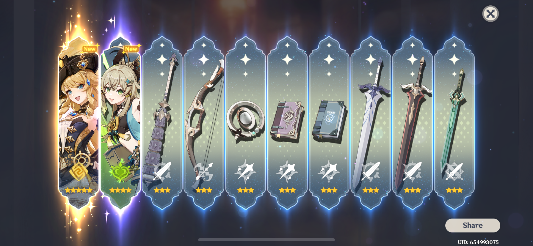 How my free ten pull went! Genshin Impact | HoYoLAB