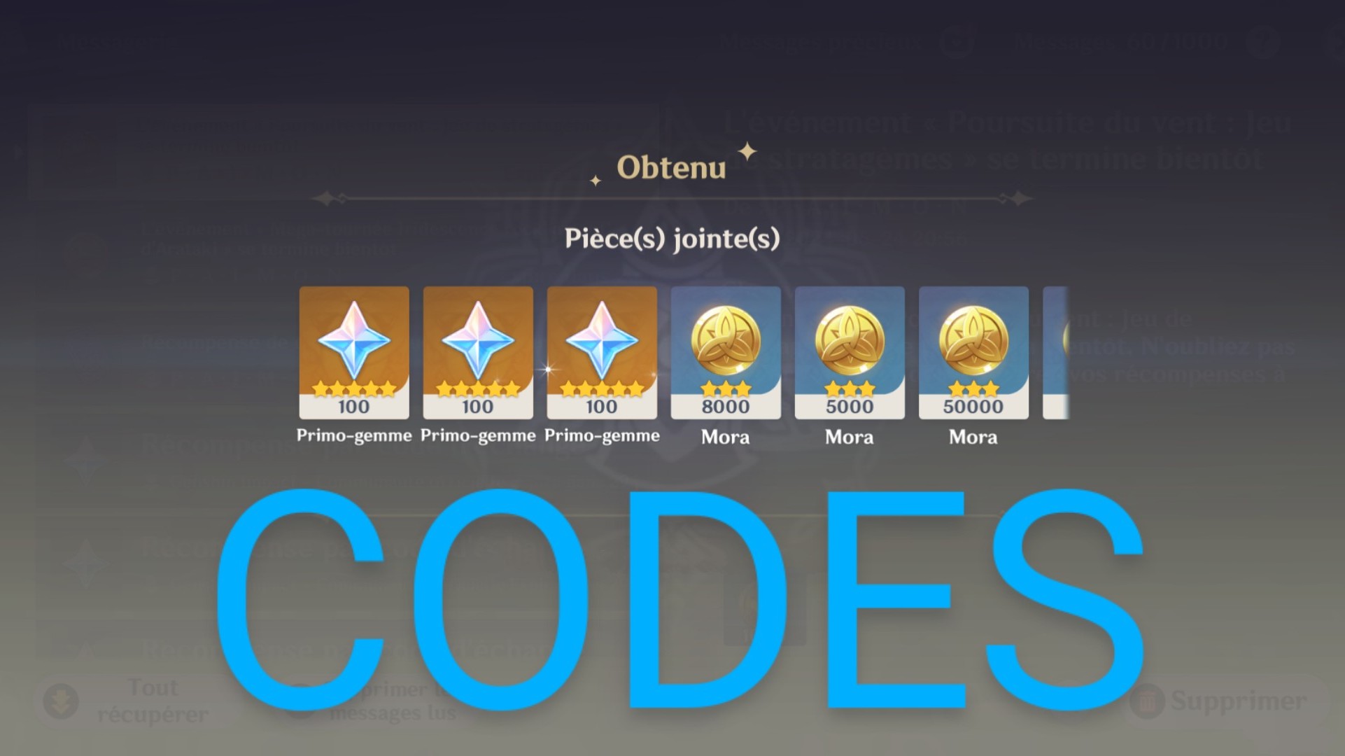 Nouveau code d'échange (sans primo-gemme) Genshin Impact | HoYoLAB