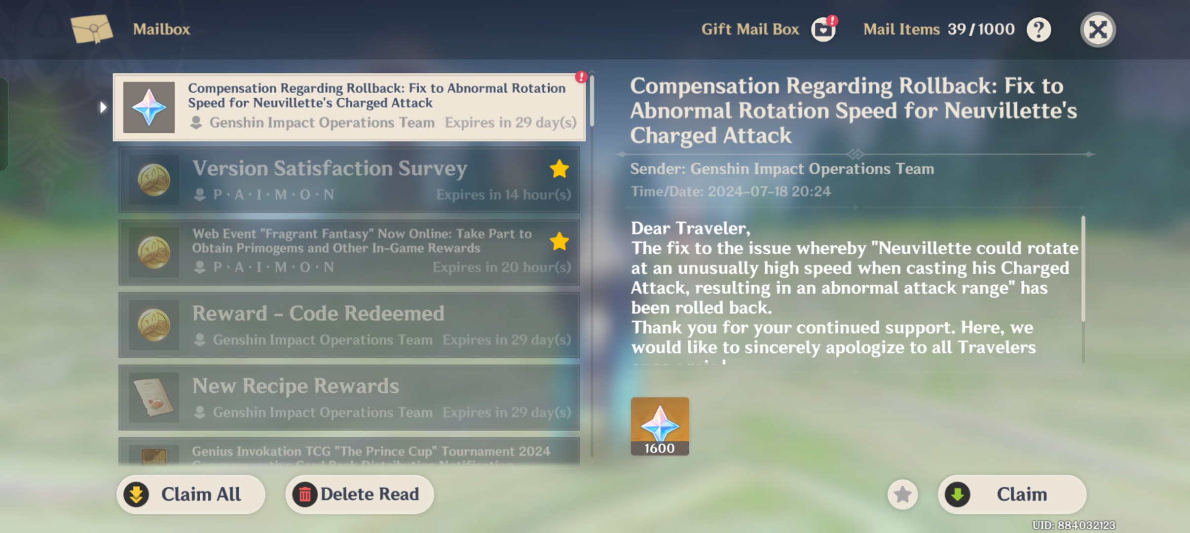 1600 PRIMOGEMS FOR FREE? IS THIS A DREAM? Genshin Impact | HoYoLAB