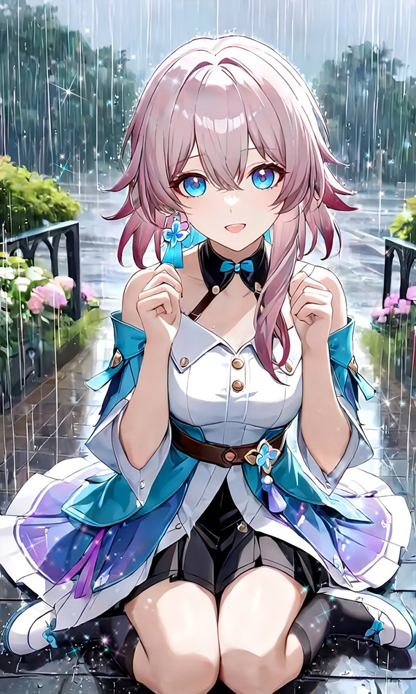 Rainy March 7th 🩵🩷 Honkai: Star Rail | HoYoLAB