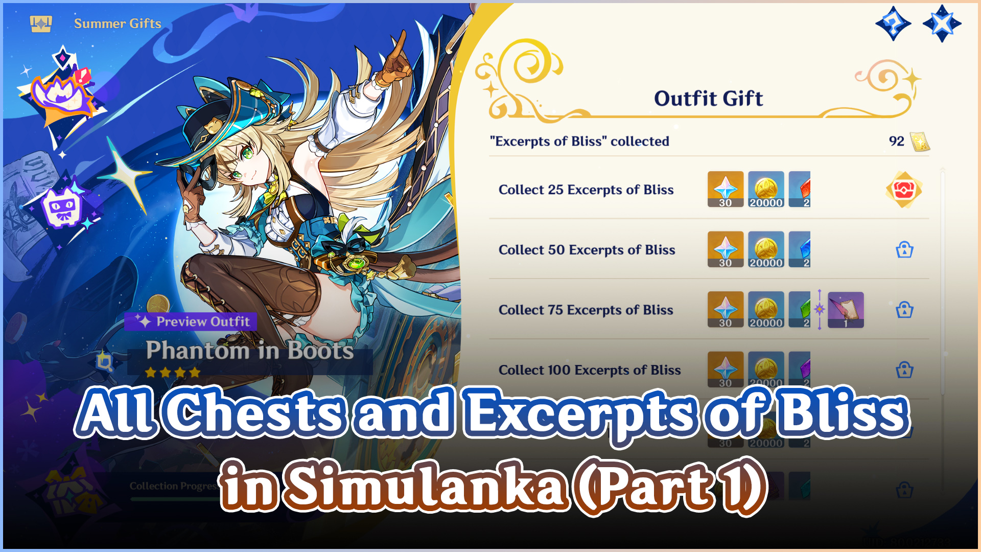[V4.8] All Chests and Excerpts of Bliss in Simulanka (Phase 1) | Max ...