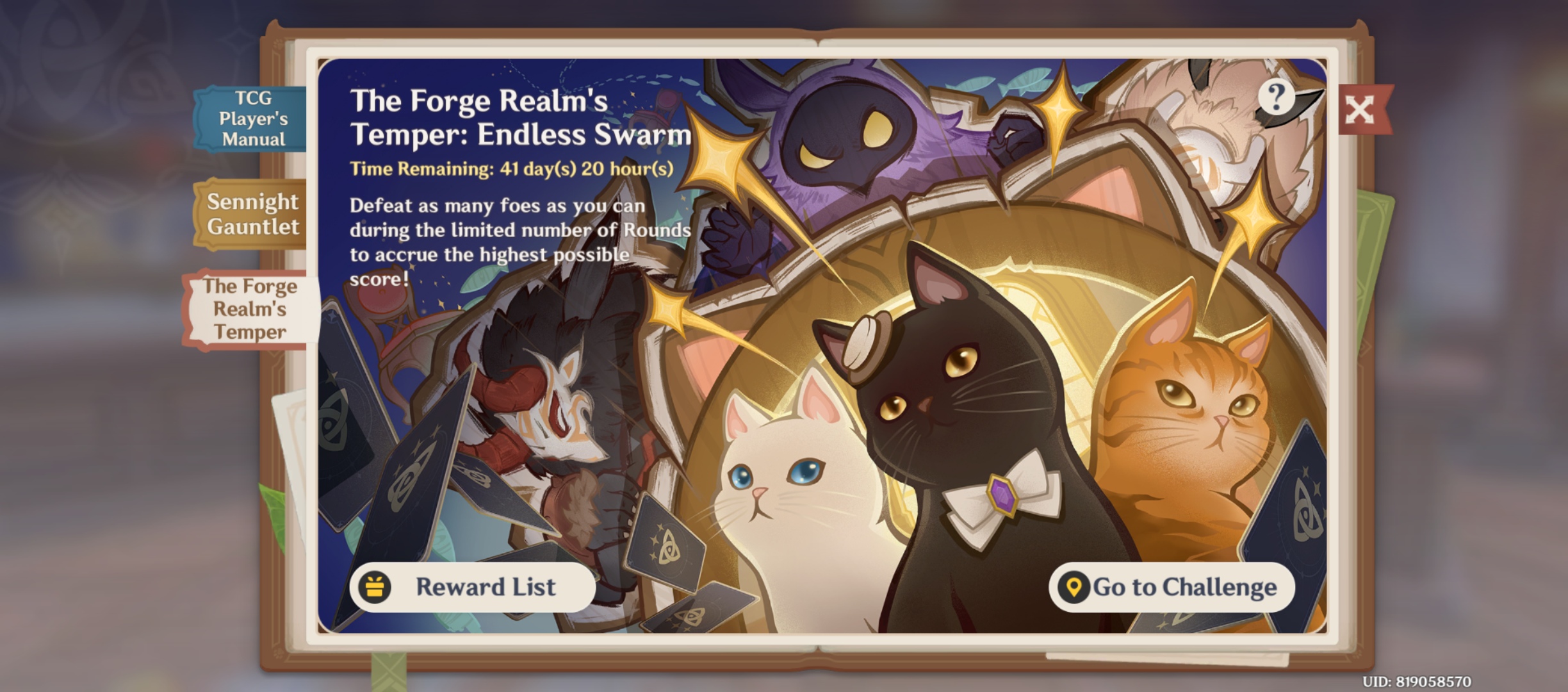 The Forge Realm's Temper : Endless Swarn (TCG Event Version 4.8) Quick ...