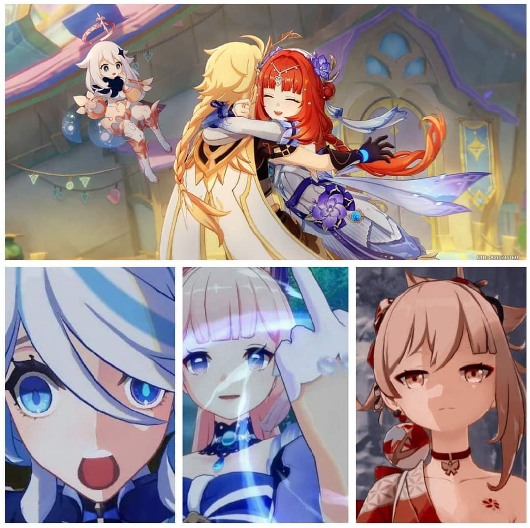 aether getting real comfortable with his harem Genshin Impact | HoYoLAB