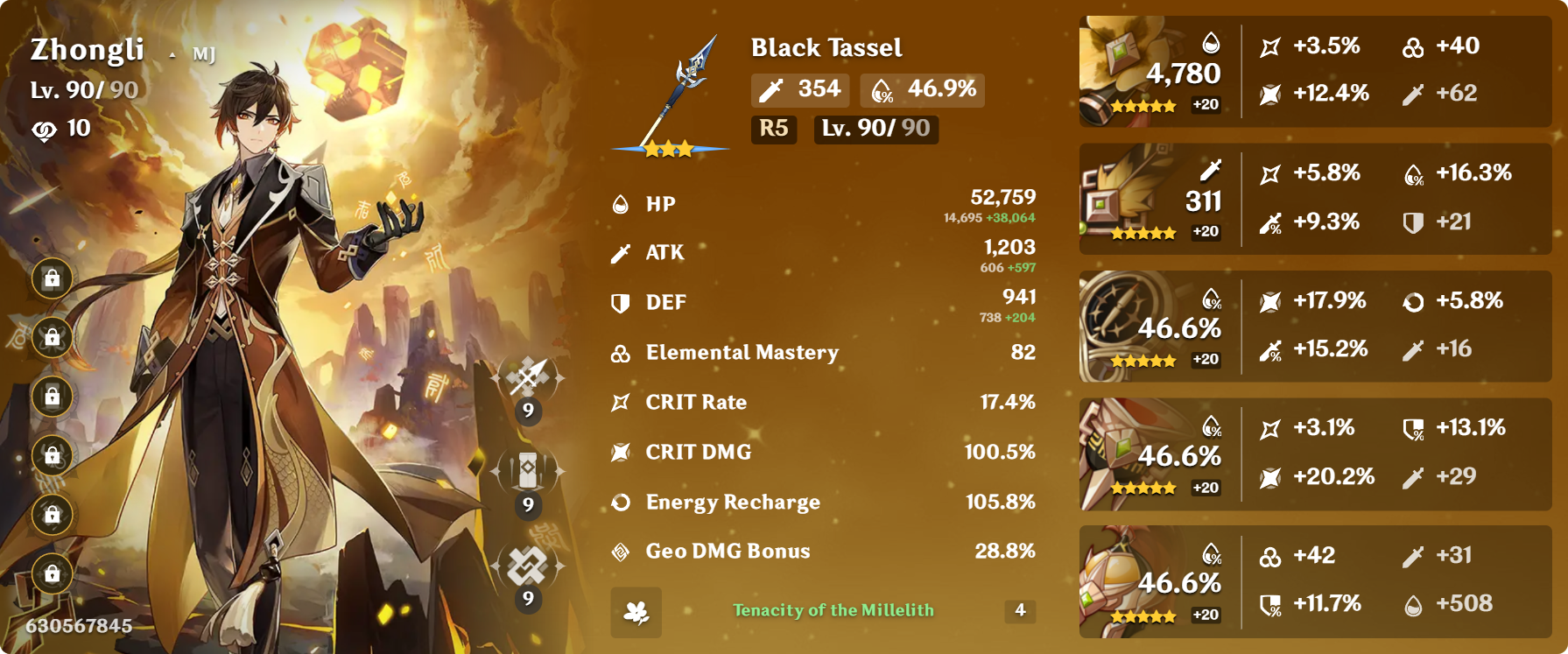 My Zhongil build Genshin Impact | HoYoLAB