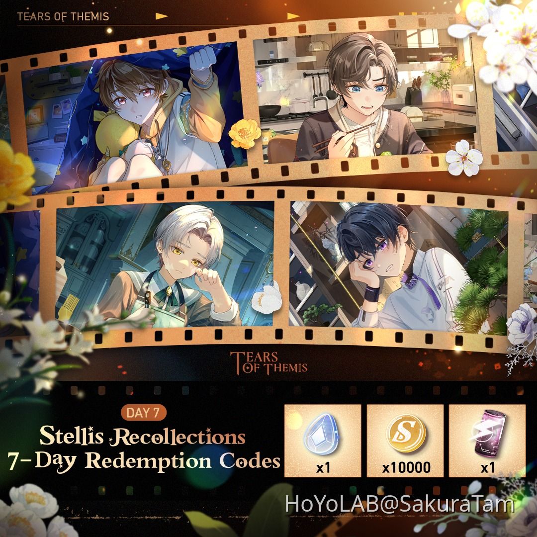 Stellis Recollections 7-Day Redemption Codes Day 7 Tears of Themis | HoYoLAB