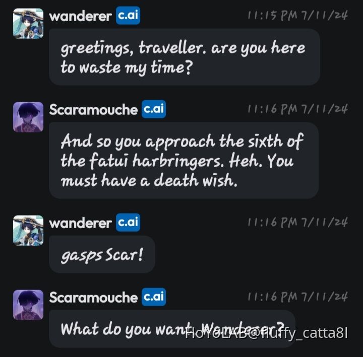 The Wanderer and the past wanderers + Nahid {Ai} Genshin Impact | HoYoLAB